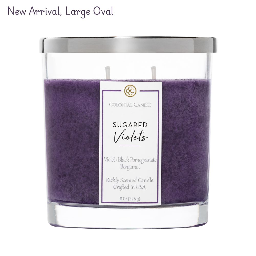 Sugared Violets, Classic Ovals, 8oz – Colonial Candle