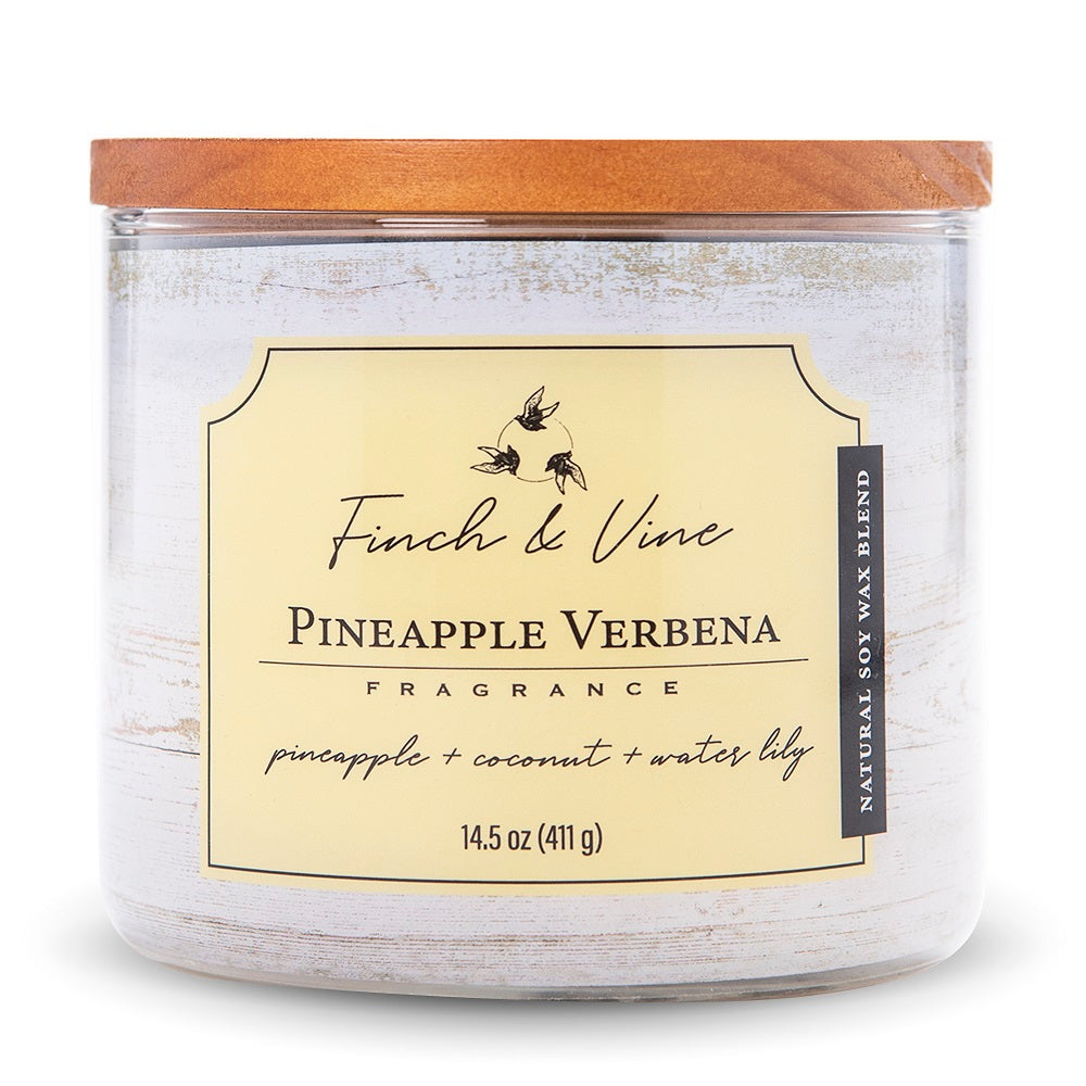 Pineapple Verbena Candle in Finch & Vine Collection by Carolina Candle ...
