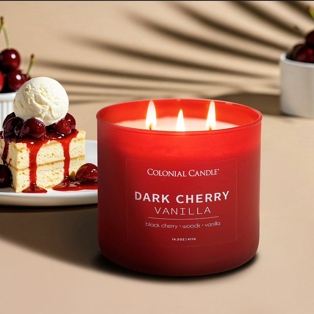 Dark Cherry Vanilla premium scented 3-wick candle | Holiday 2025 ...