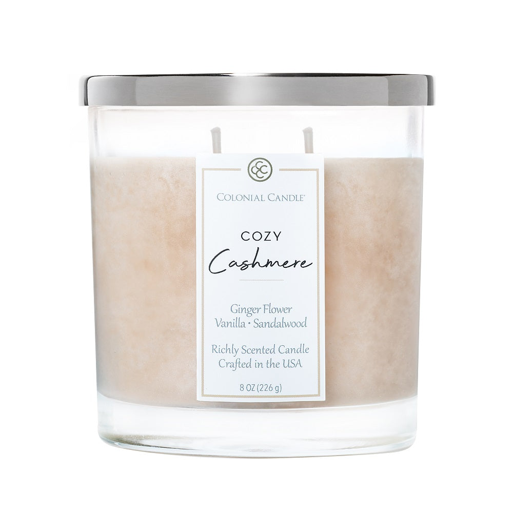 Cozy Cashmere Candle | Signature Oval 8 oz | Colonial Candle
